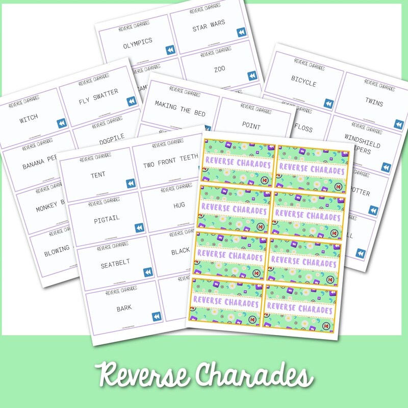 Reverse Charades - Etsy