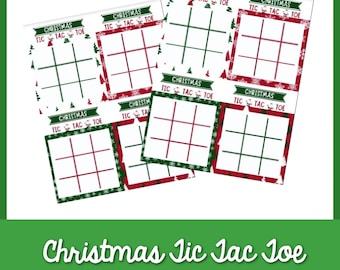 Christmas Tic Tac Toe | Christmas Game for Kids | Printable Holiday ...