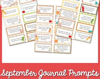 Fall Writing Prompts Elementary Writing Prompts Homeschool - Etsy