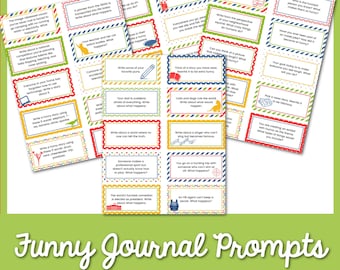 150 Funny Journal Prompts, Printable, Journal, Minimalist, Reflections ...
