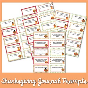 50 Thanksgiving Journal Prompts | Printable Thanksgiving Writing ...