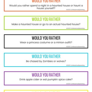 100 Halloween Would You Rather Questions| Spooky Would You Rather Game ...