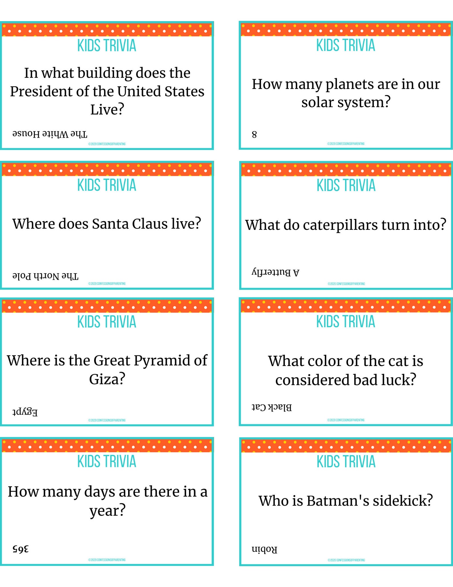 300+ Trivia Questions for Kids| Kids Trivia Game | Printable Trivia for ...