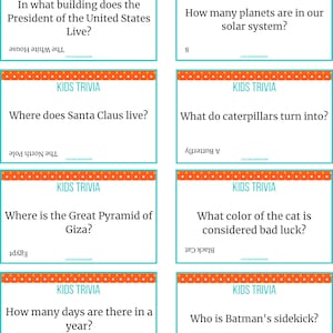 300+ Trivia Questions for Kids| Kids Trivia Game | Printable Trivia for ...