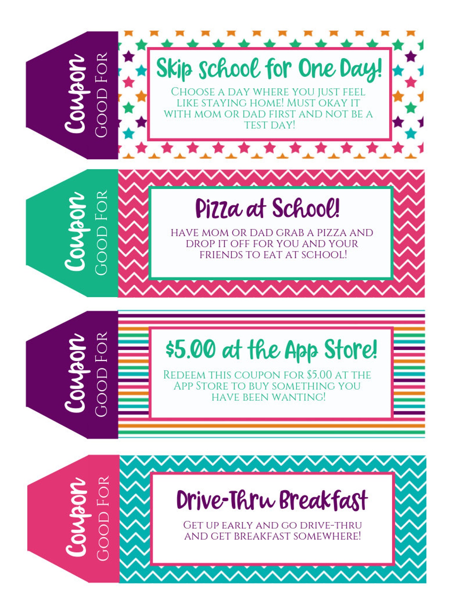 39 Printable Coupons for Tweens and Teenagers | Tween & Teen Coupon ...