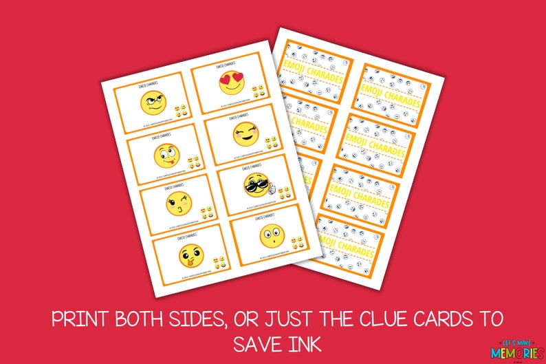 40+ Emoji Charades | Silly Charades for Kids | Emoji Themed Charades ...