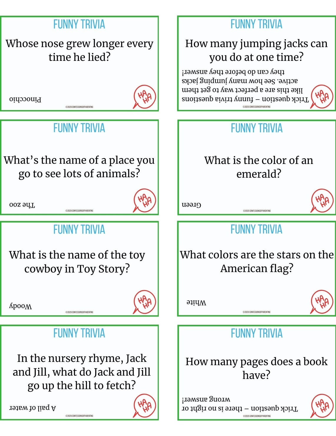 200 Funny Trivia Questions| Hilarious Trivia Questions| Printable Funny ...