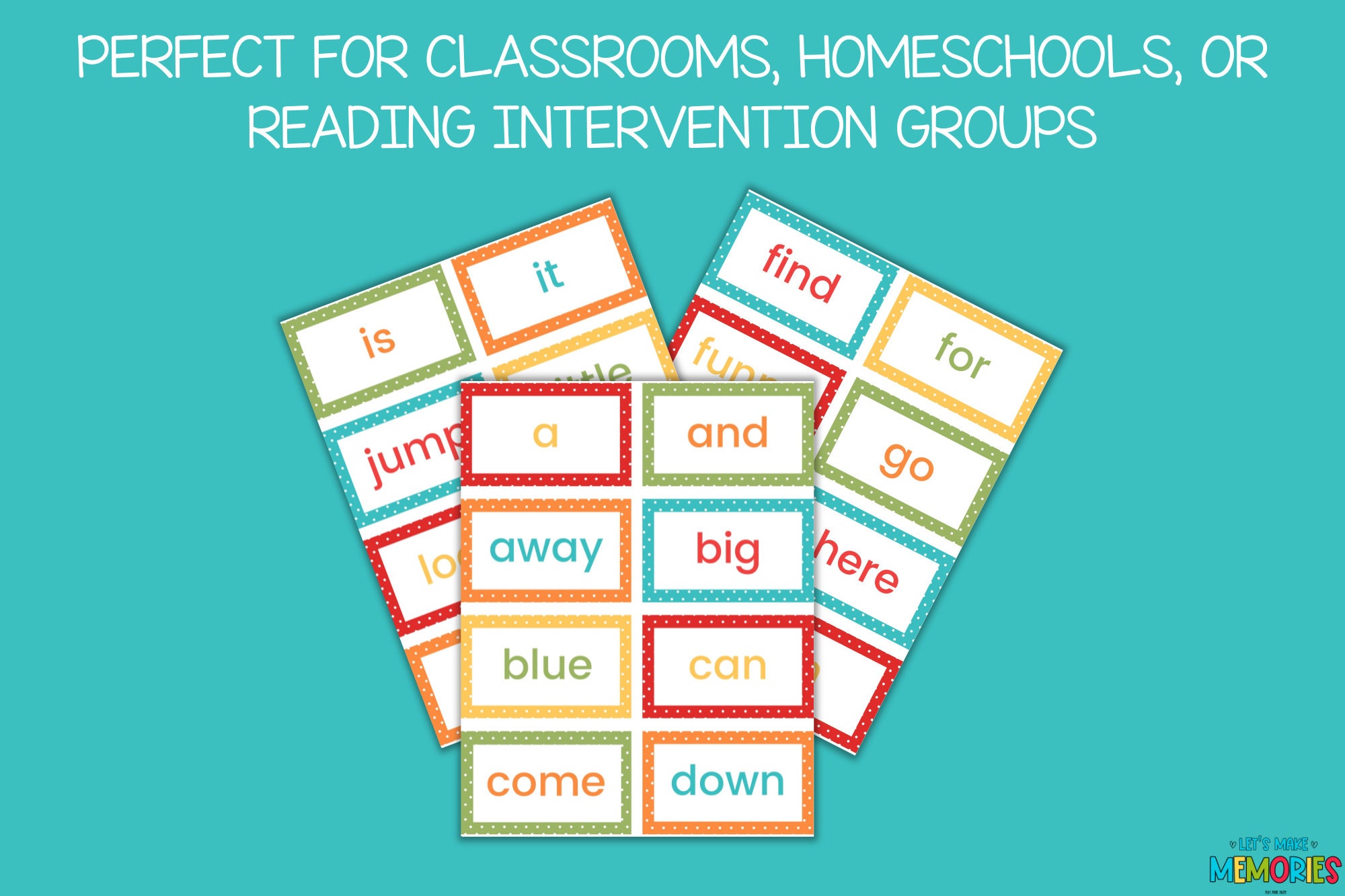 Kindergarten Sight Word Flashcards | Kindergarten Sight Words | Sight ...