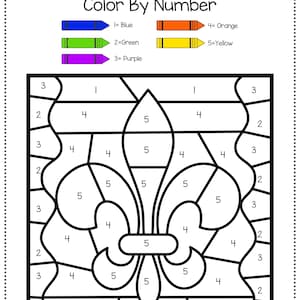 Mardi Gras Color by Number | Mardi Gras Coloring Sheet | Color by ...