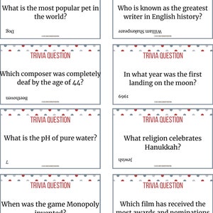 300 Trivia Questions | General Knowledge Trivia | Family Trivia Night ...