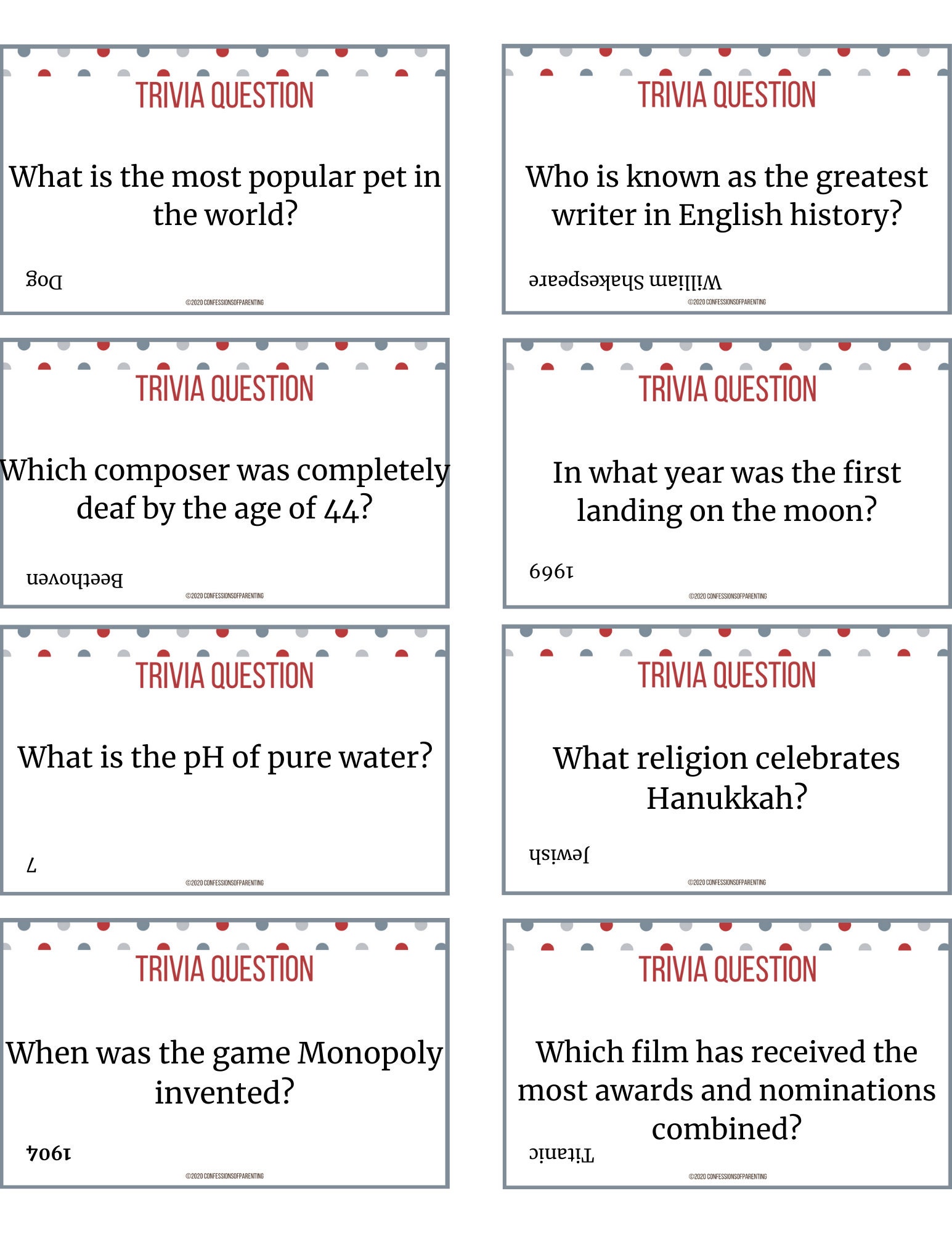 300 Trivia Questions | General Knowledge Trivia | Family Trivia Night ...