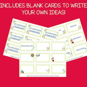 100 Occupation Charades | Occupation Charades for Kids | Job Charades ...