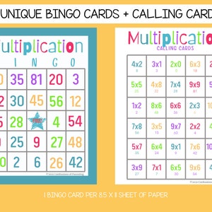 Multiplication Bingo| Bingo for the Classroom| Math Bingo| Bingo for ...