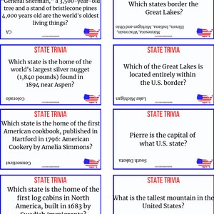 100 State Trivia Questions | Printable U.S. State Trivia | Educational ...