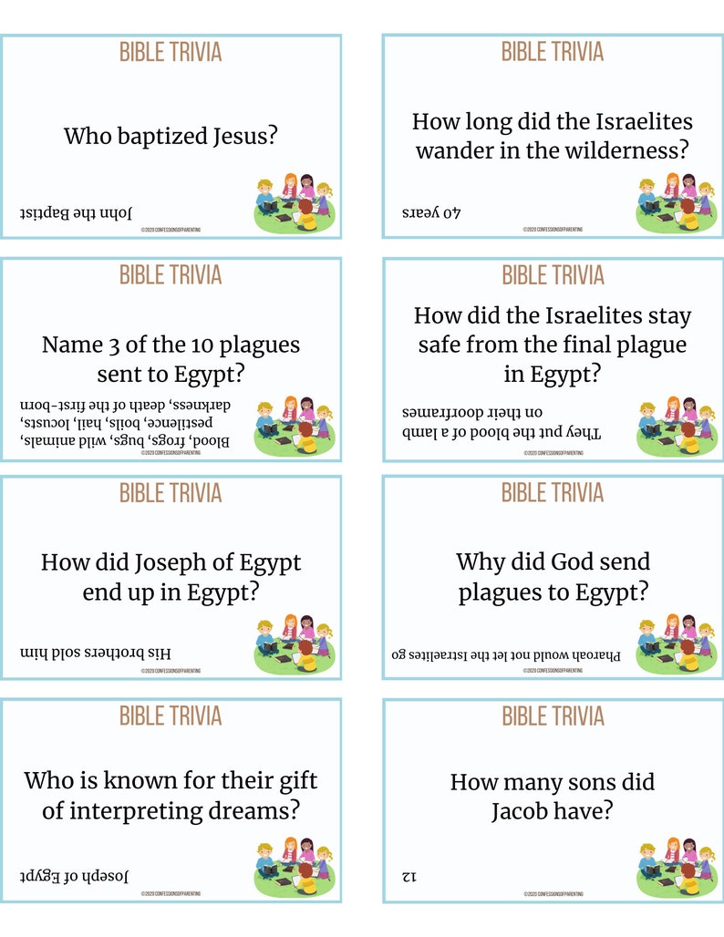50+ Bible Trivia Questions| Printable Bible Trivia | Bible Quiz Game ...