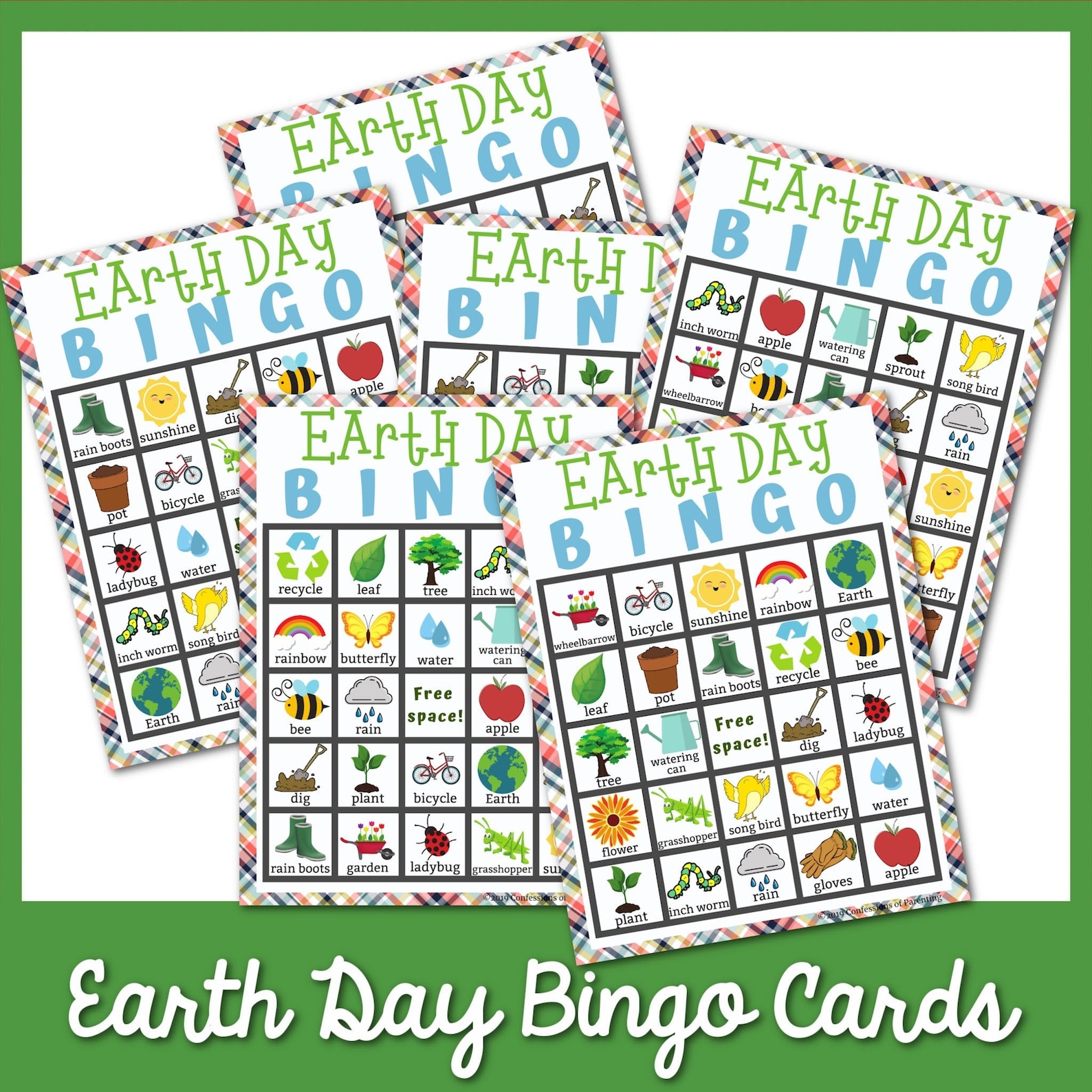 7 Earth Day Bingo Cards| Printable Earth Day Bingo| Earth Day Classroom ...