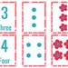 Number Recognition Flashcards-flowers| Number Flashcards 1-10| Flower ...