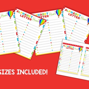 ABC Scavenger Hunt / Alphabet Scavenger Hunt / A-Z Scavenger Hunt ...