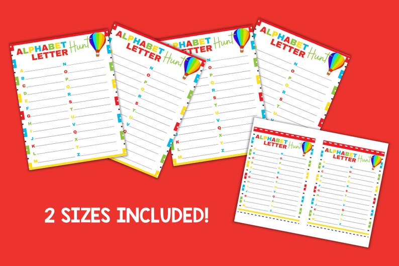 ABC Scavenger Hunt / Alphabet Scavenger Hunt / A-Z Scavenger Hunt ...