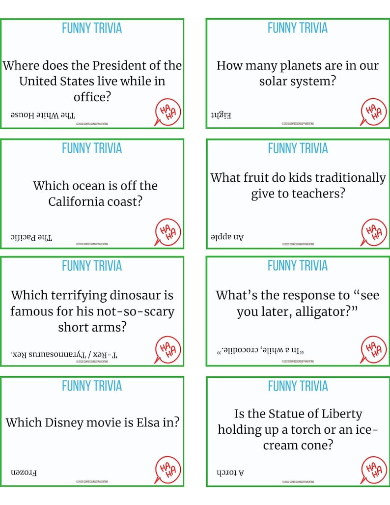 200 Funny Trivia Questions| Hilarious Trivia Questions| Printable Funny ...