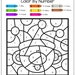 Mardi Gras Color by Number | Mardi Gras Coloring Sheet | Color by ...