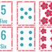 Number Recognition Flashcards-flowers| Number Flashcards 1-10| Flower ...