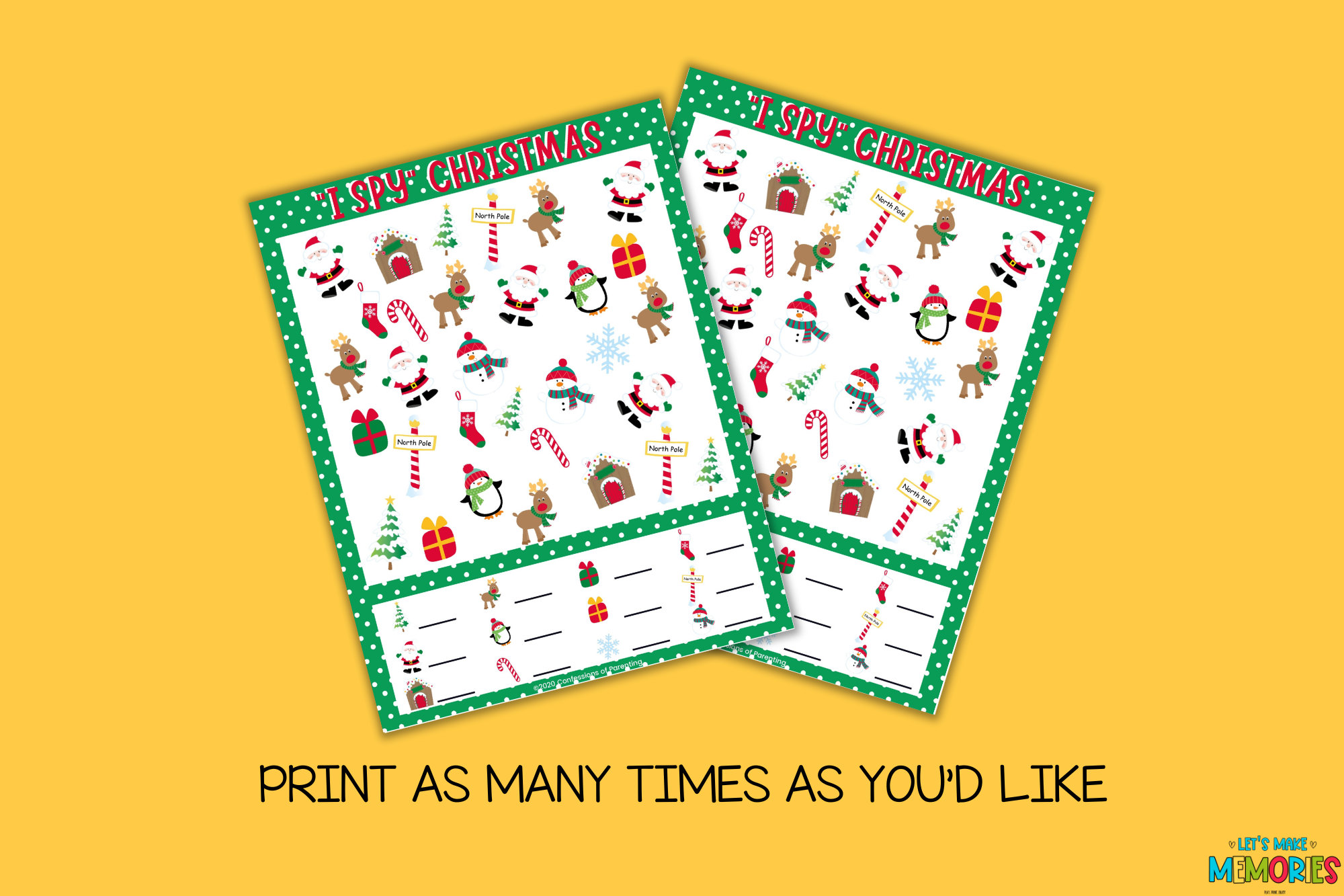 Christmas I-spy Printable | Christmas Activity | Christmas Activities ...