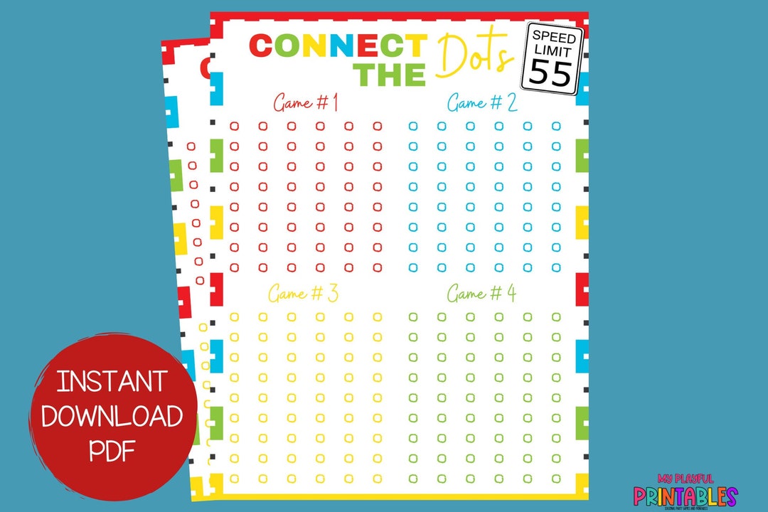 Road Trip Dot Game | Road Trip Games | Connect the Dots Game | Kids ...