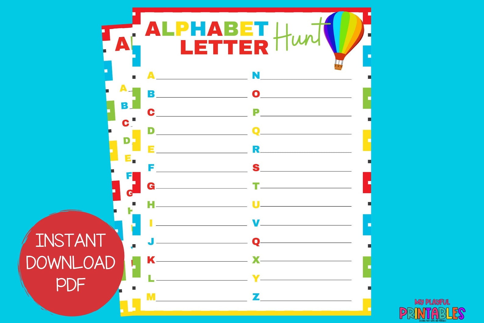 ABC Scavenger Hunt / Alphabet Scavenger Hunt / A-Z Scavenger Hunt ...