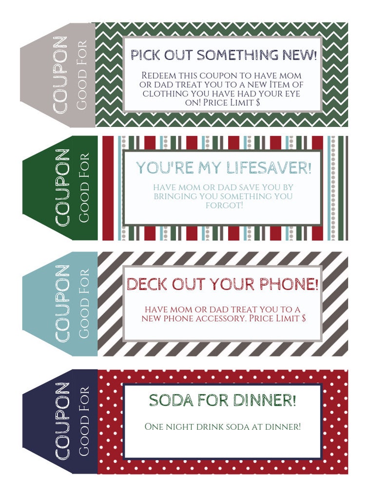 39 Coupons for Tweens and Teenagers | Tween and Teen Coupon Book | Teen ...