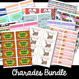 497+ Pages Mega Bundle Charades Fun Activity | Mega Charades Pack ...