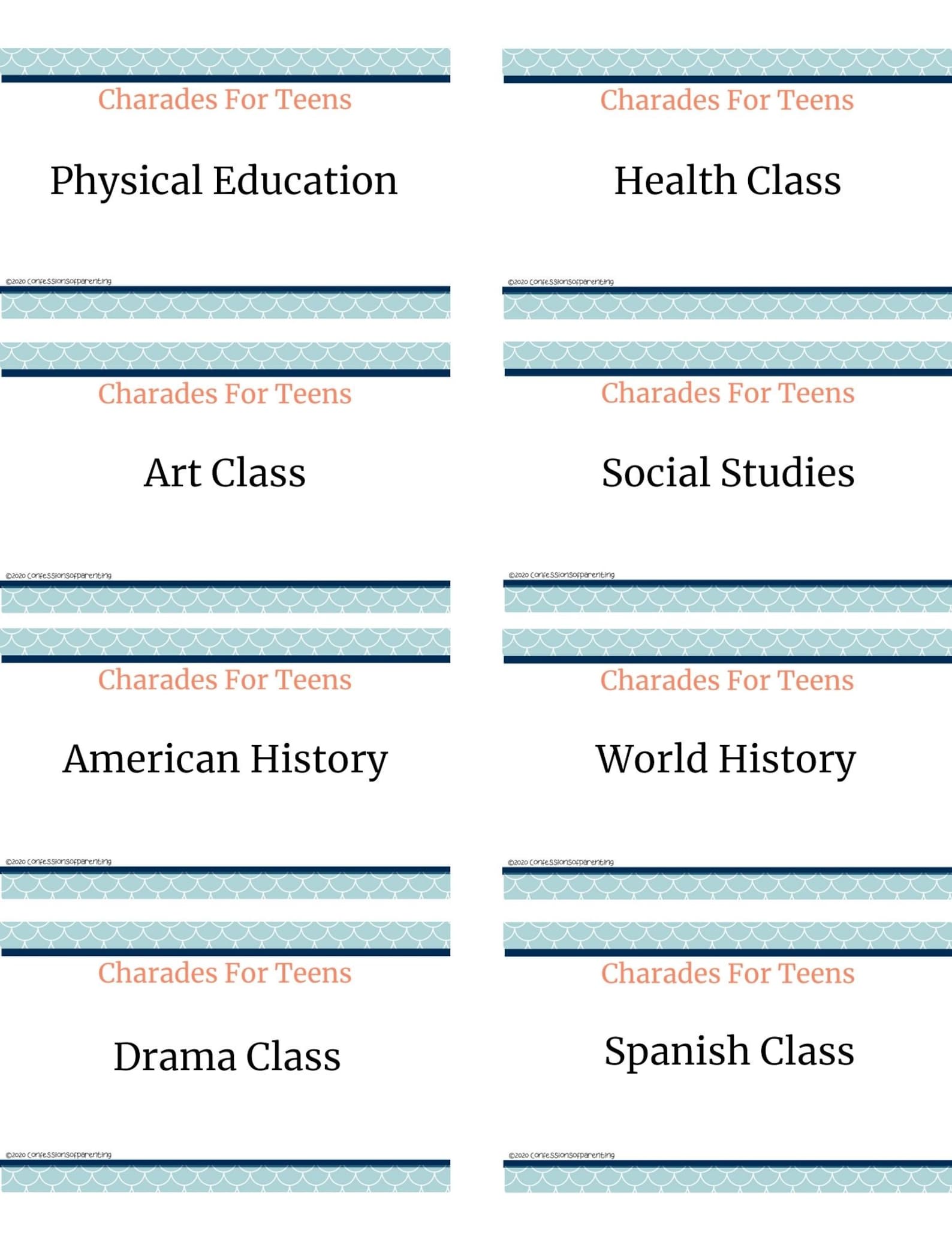 100+ Charades for Teen| Fun Activities for Indoor & Outdoor Games| Teen ...