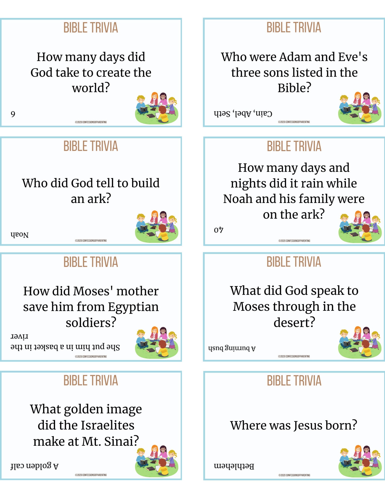 50+ Bible Trivia Questions| Printable Bible Trivia | Bible Quiz Game ...