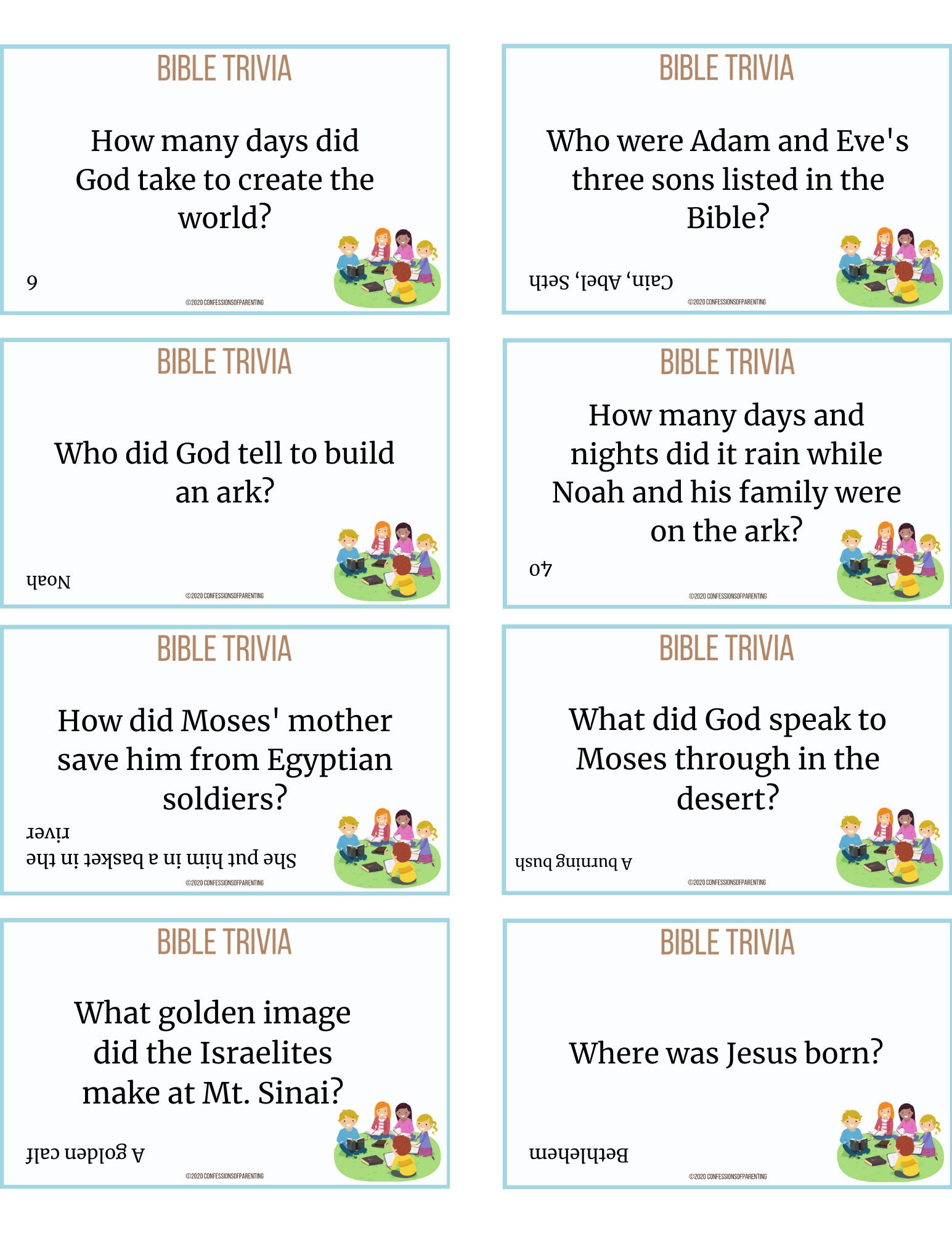 50+ Bible Trivia Questions| Printable Bible Trivia | Bible Quiz Game ...