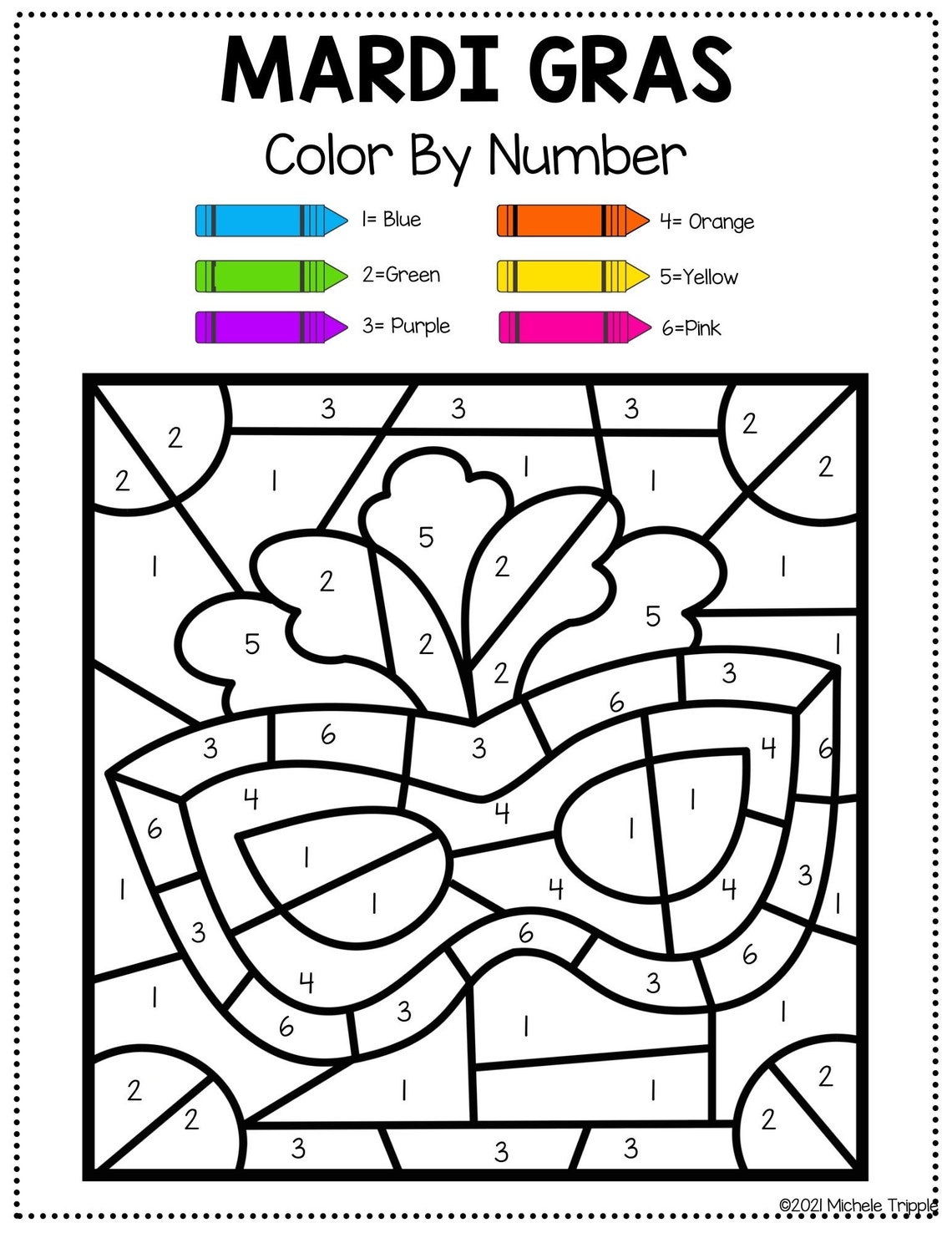 Mardi Gras Worksheets Pdf