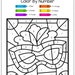 Mardi Gras Color by Number | Mardi Gras Coloring Sheet | Color by ...