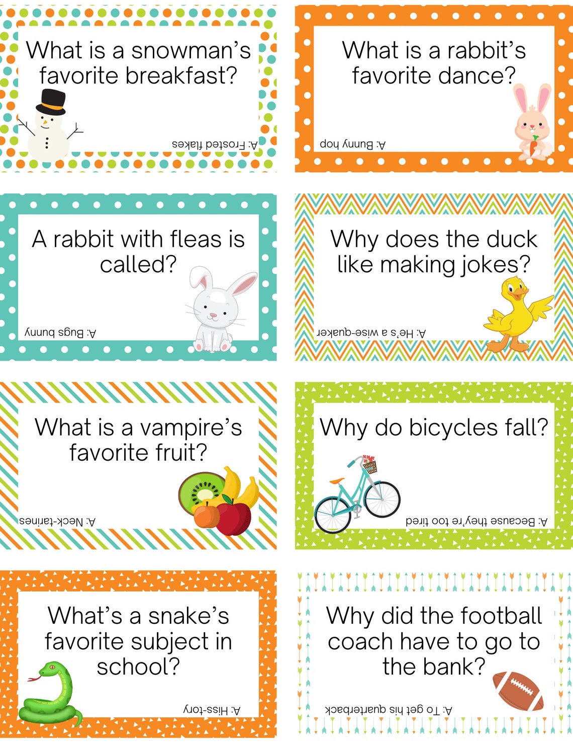 Funny Lunch Box Jokes for Kids - Etsy