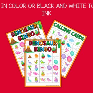 8 Dinosaur Bingo Cards | Bingo for Kids | Classroom Bingo | Printable ...