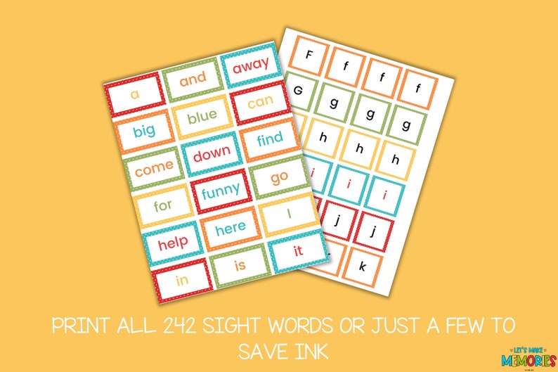 Kindergarten Sight Word Building Activity | Kindergarten Sight Word ...