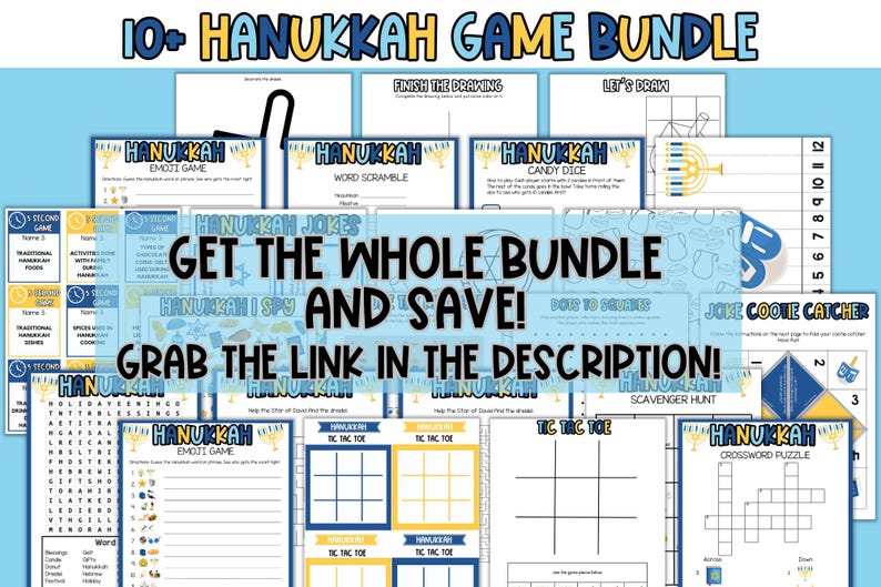 Hanukkah Scavenger Hunt | Printable Hanukkah Scavenger Hunt | Printable ...