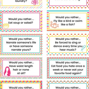 50 Would You Rather Journal Prompts| Printable Would You Rather Writing ...