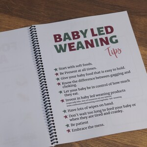 88 Pages of Baby Led Weaning Planner| Printable BLW Planner | Baby Food ...