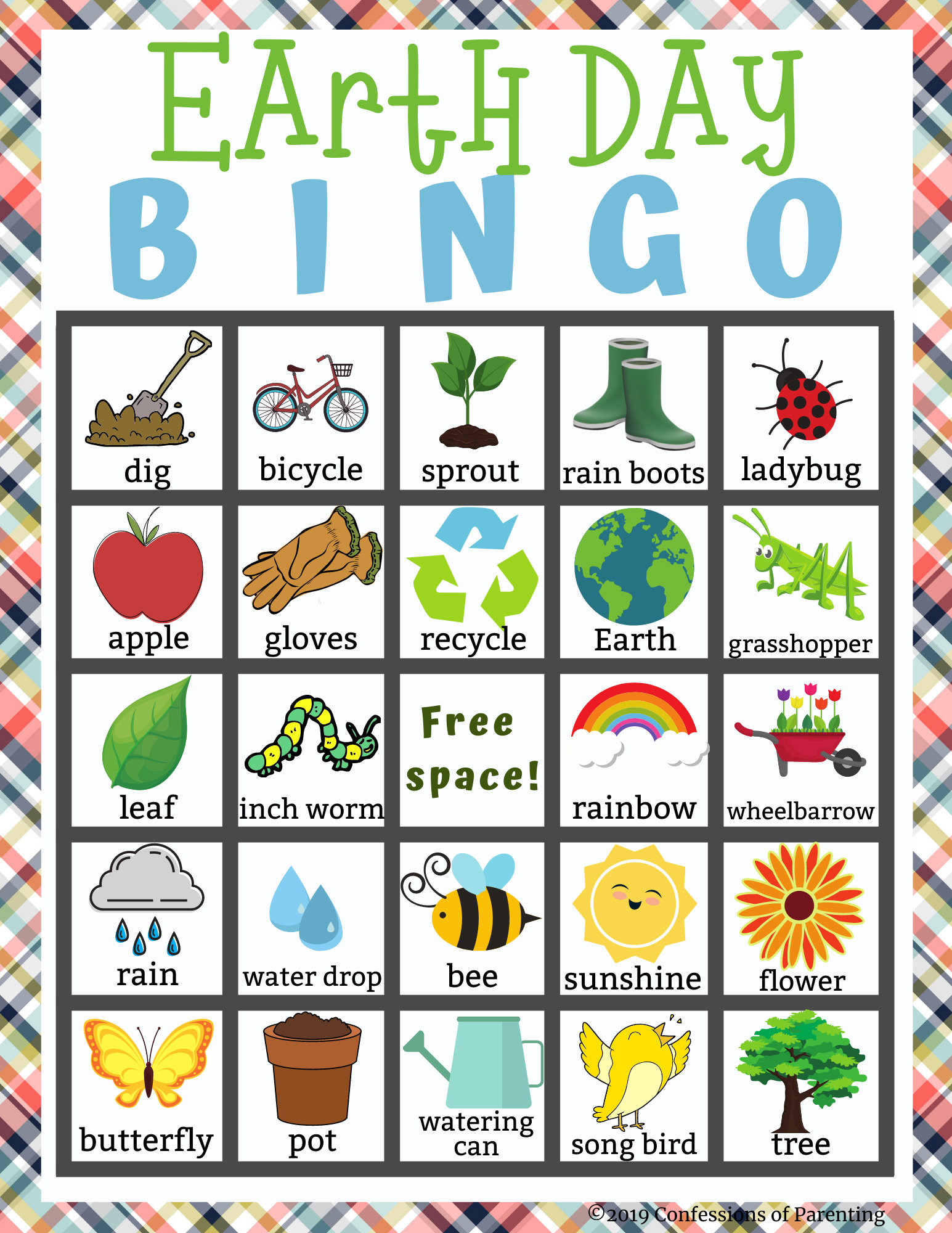 Earth Day Bingo Cards, Bingo Game at Home, Fun Activity for Kids, Bingo ...