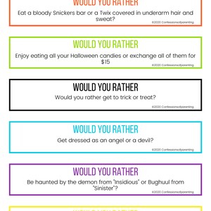 100 Halloween Would You Rather Questions| Spooky Would You Rather Game ...