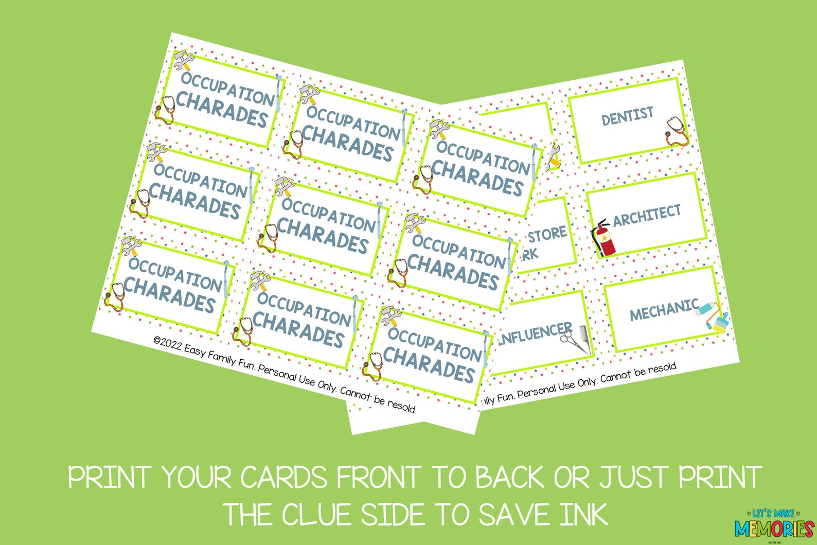 100 Occupation Charades | Occupation Charades for Kids | Job Charades ...