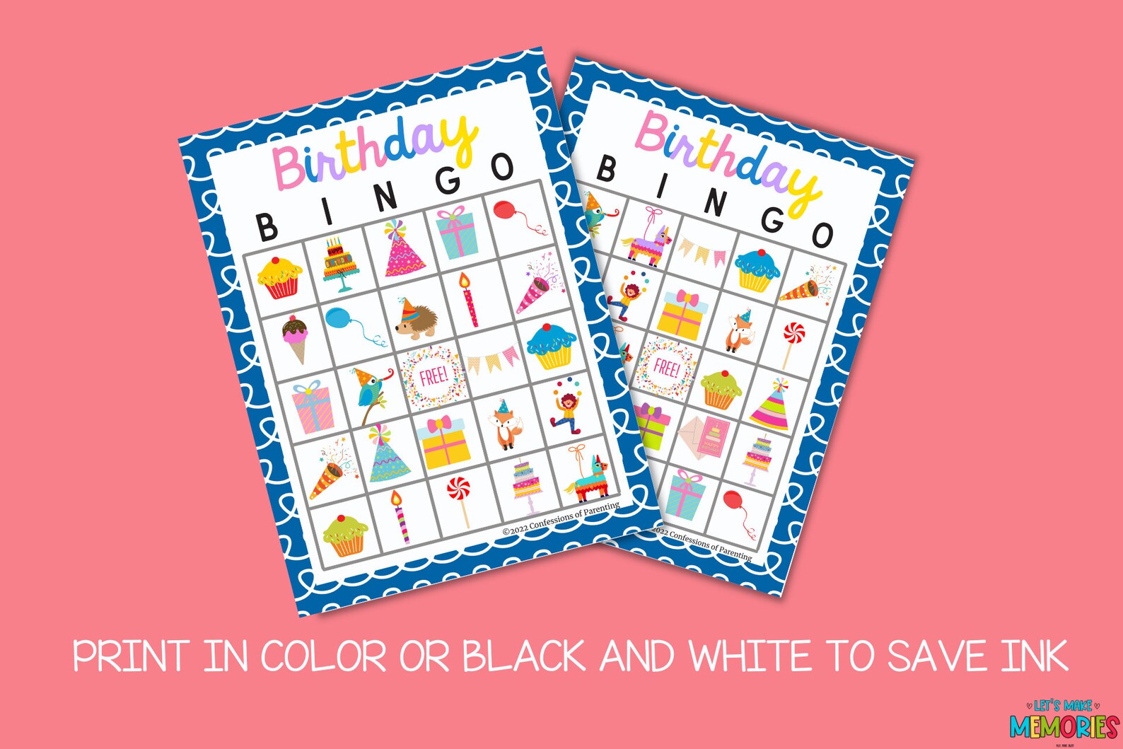 7 Birthday Bingo | Printable Birthday Bingo | Birthday-themed Bingo ...