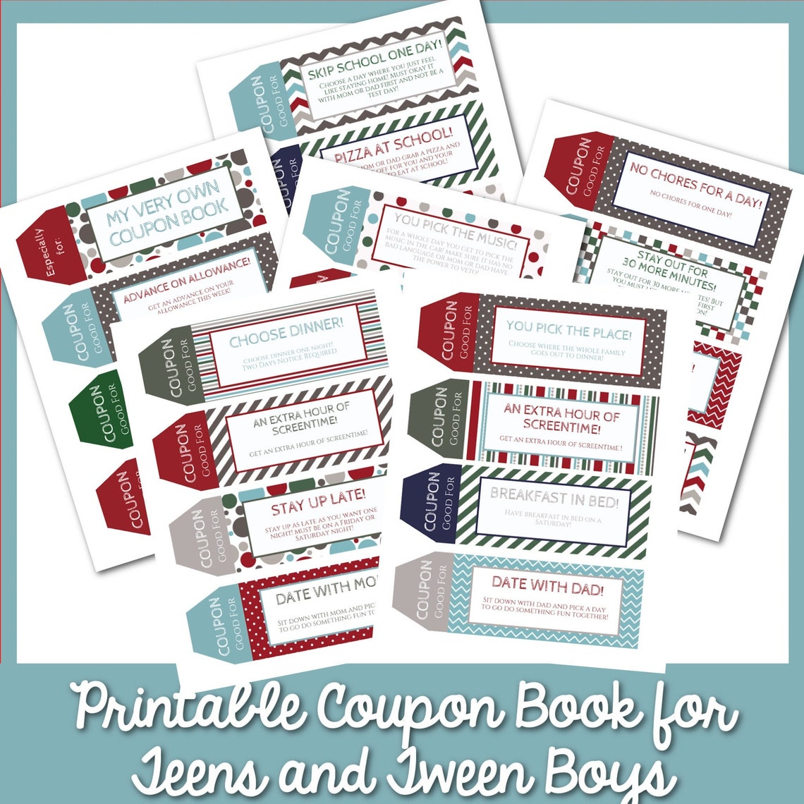 39 Coupons for Tweens and Teenagers | Tween and Teen Coupon Book | Teen ...