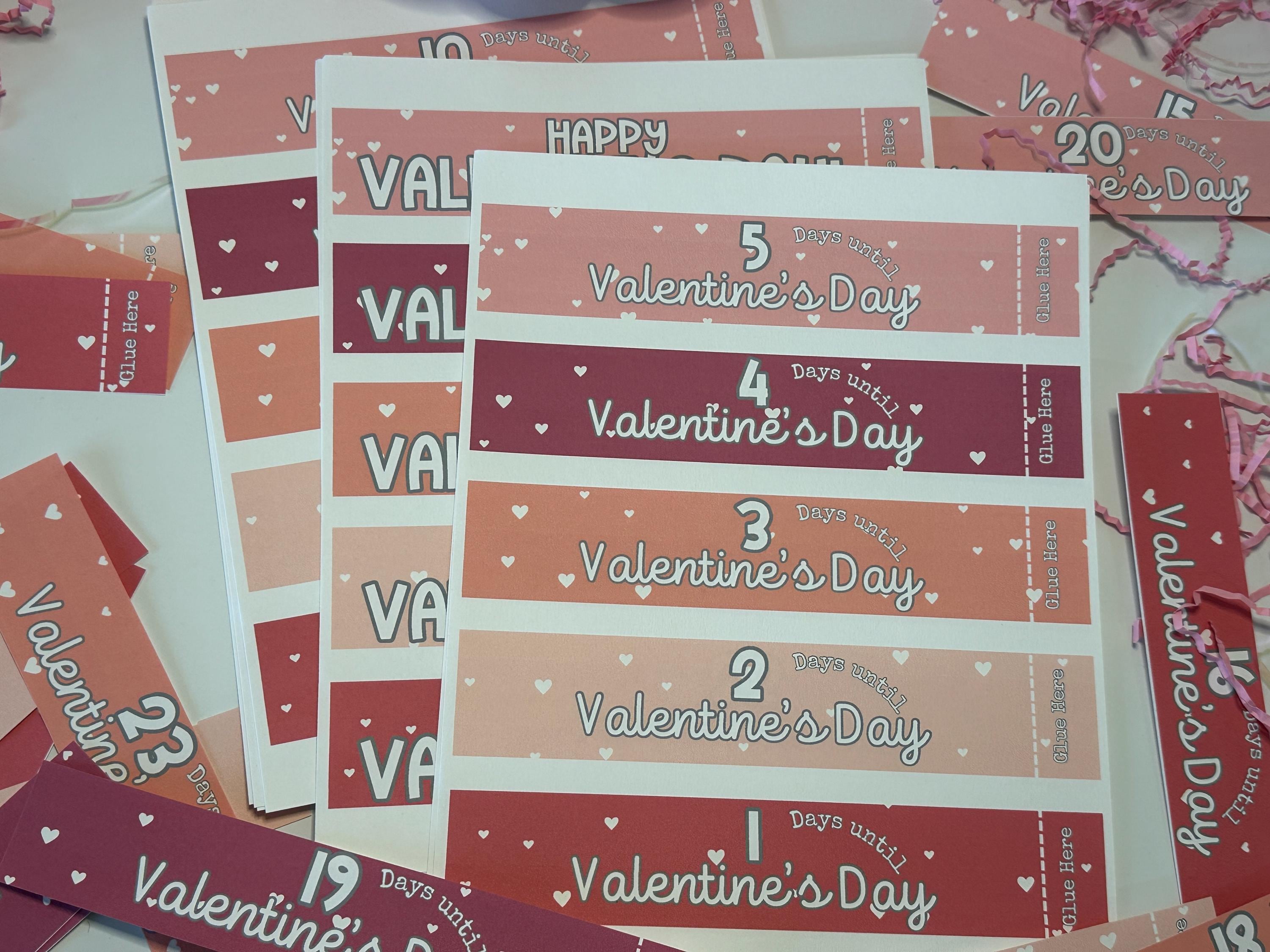 Valentine's Day Paper Chain| Valentine's Day Printable Paper Chain ...