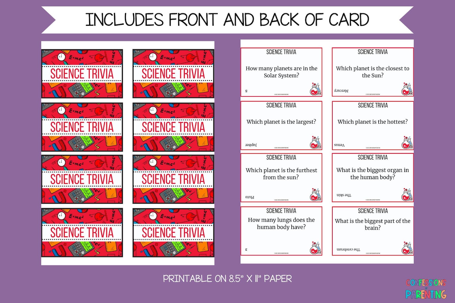 50 Science Trivia Cards | STEM Trivia Questions | Science Trivia for ...