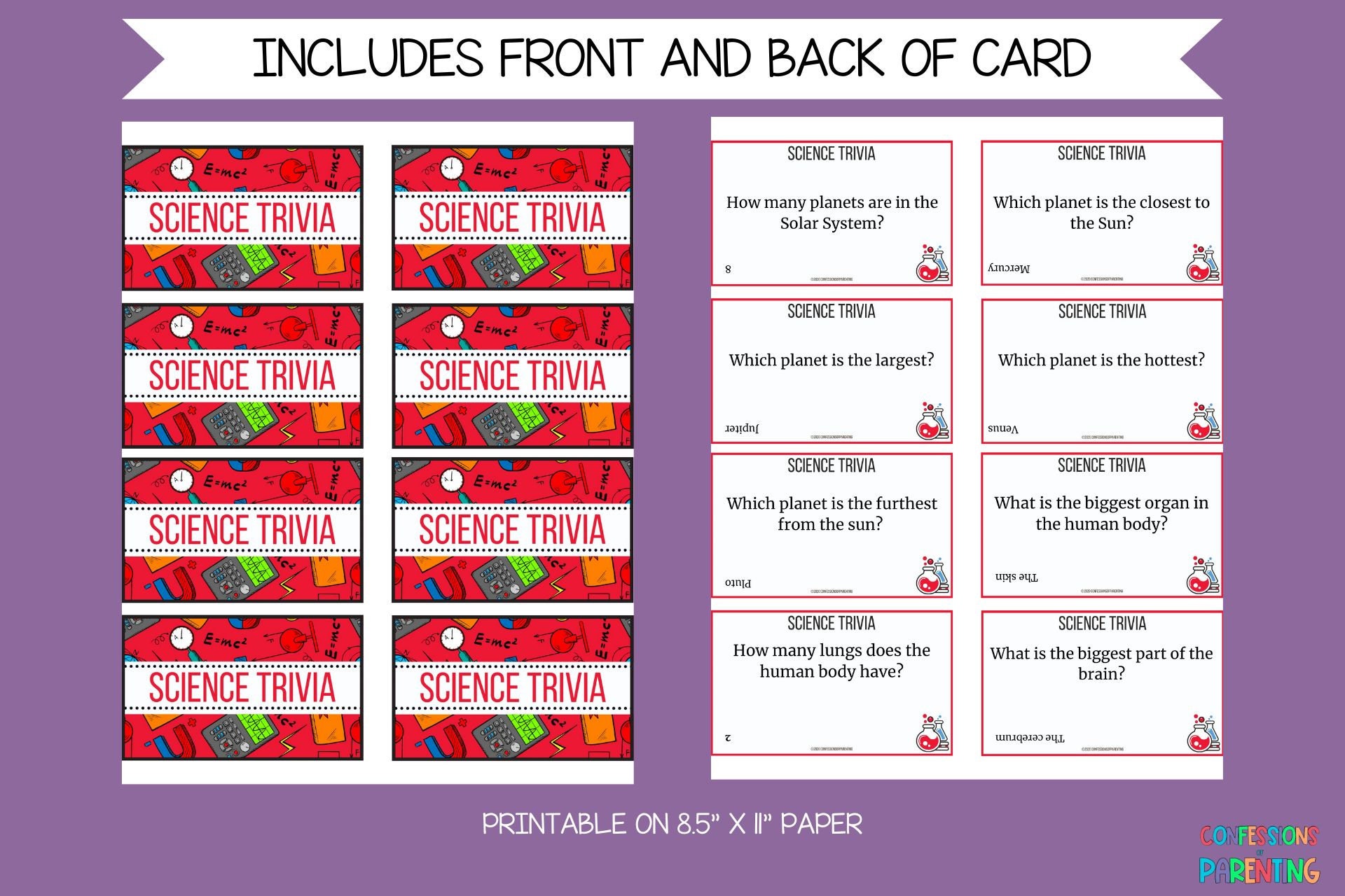 50 Science Trivia Cards | STEM Trivia Questions | Science Trivia for ...